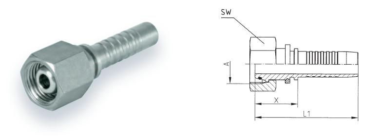 DKOS M36x2 0° Dn 20 фитинг